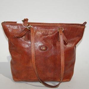 The Bridge | Bags | The Bridge Leather Tote Bag Brown | Poshmark